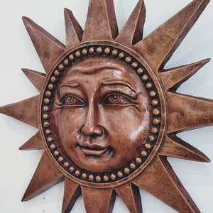 Celestial Spike Sun Sculpture Wall Plaque Home Decor - Etsy