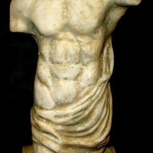 13"greek Sculpture Wall Bas-relief Torso of Hercules Fragment of ...