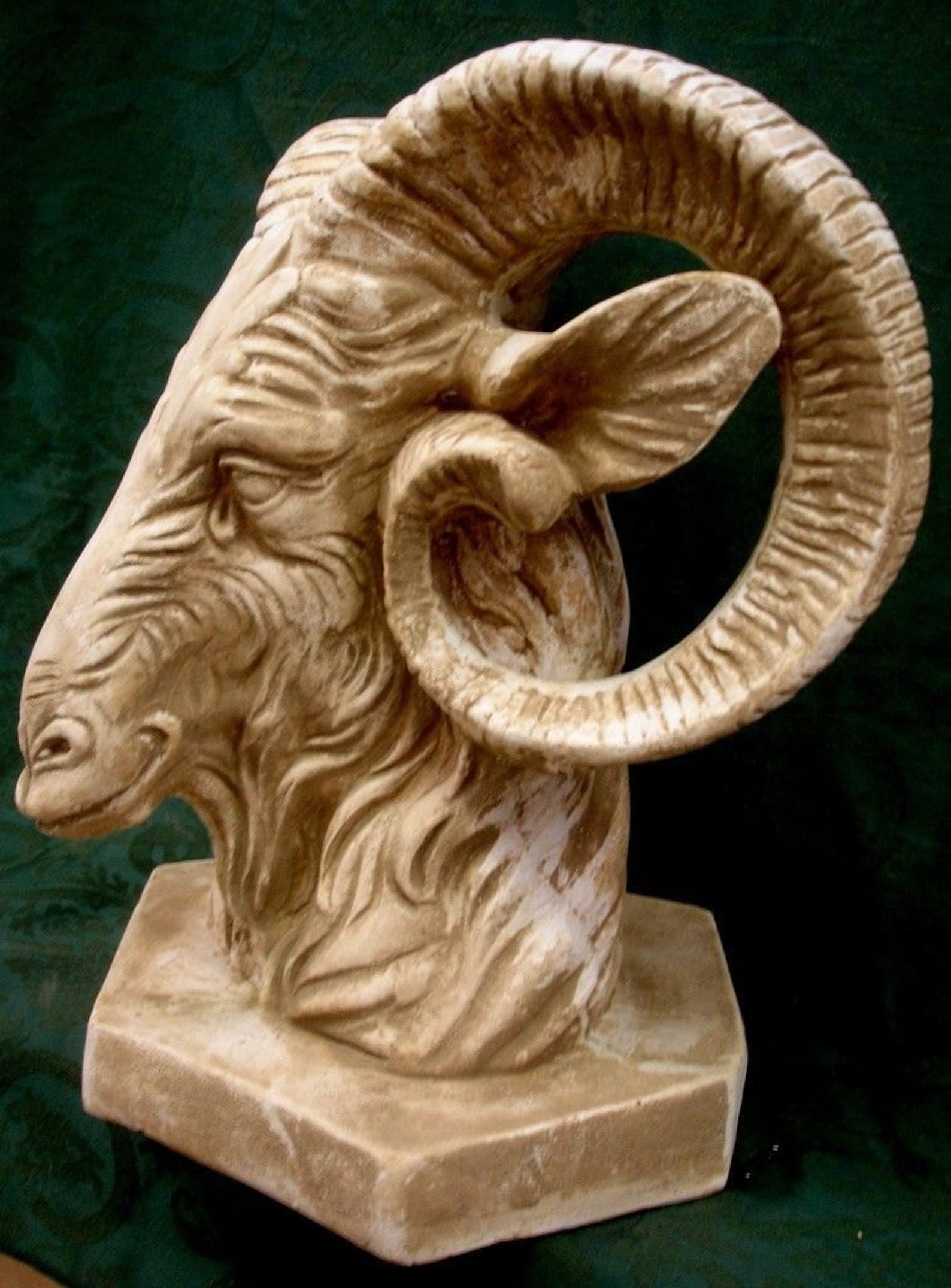 Vintage Antique Finished Ram Head With Horns Limited Edition | Etsy