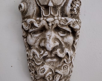 Roman Greek Neptune Face Wall Mythical Plaque Sculptural Relief Www.neo ...