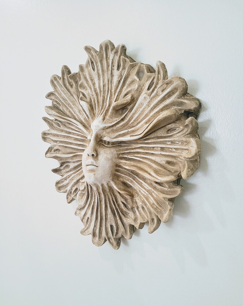 14 Dryad All Leaf Green Woman Face Wall Plaque 10060 - Etsy