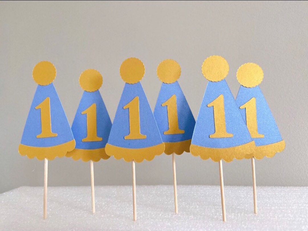 Party Hat Cupcake Toppers First Birthday Cupcake Toppers Etsy party-hat-cupcake-toppers-first-birthday-cupcake-toppers-etsy
