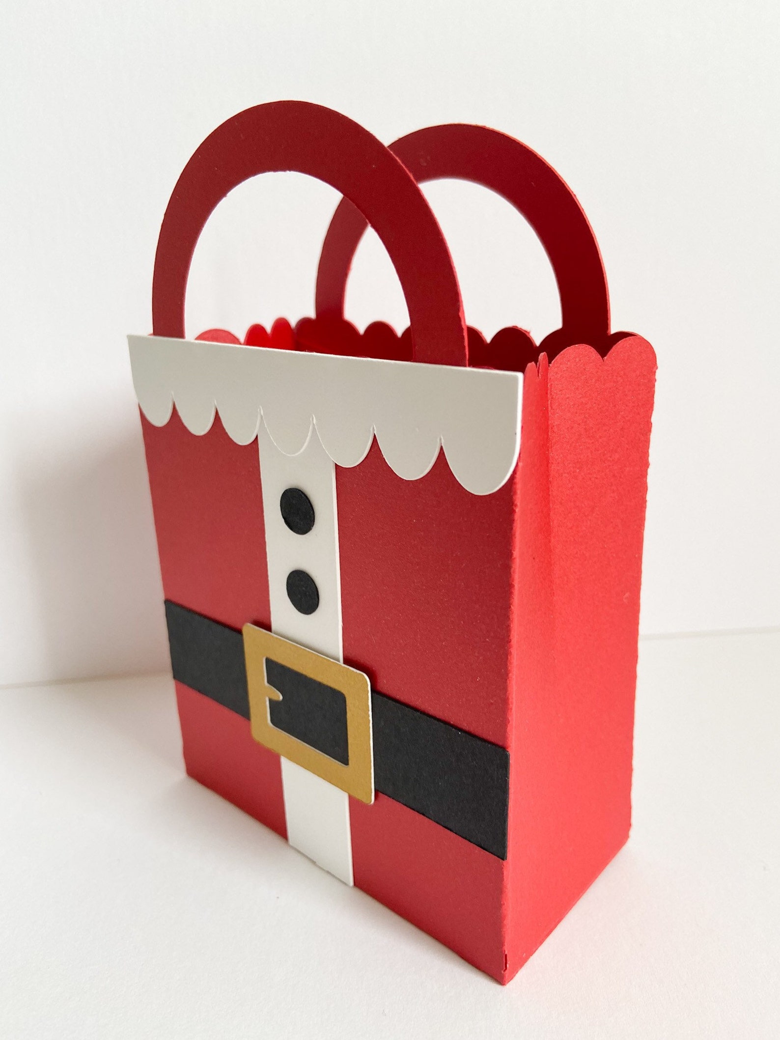 Santa Gift Bag Christmas Favour bag Christmas Gift Bag | Etsy