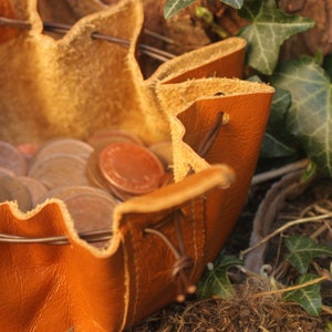 Leather Pouch Handmade Purse, Coin Bag, Re-enactment, Cosplay, Pirate ...