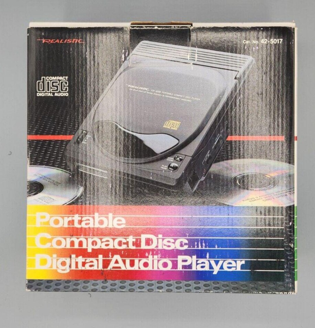 Realistic CD-3250 Portable Compact Disc Player - 1990's in Box and ...