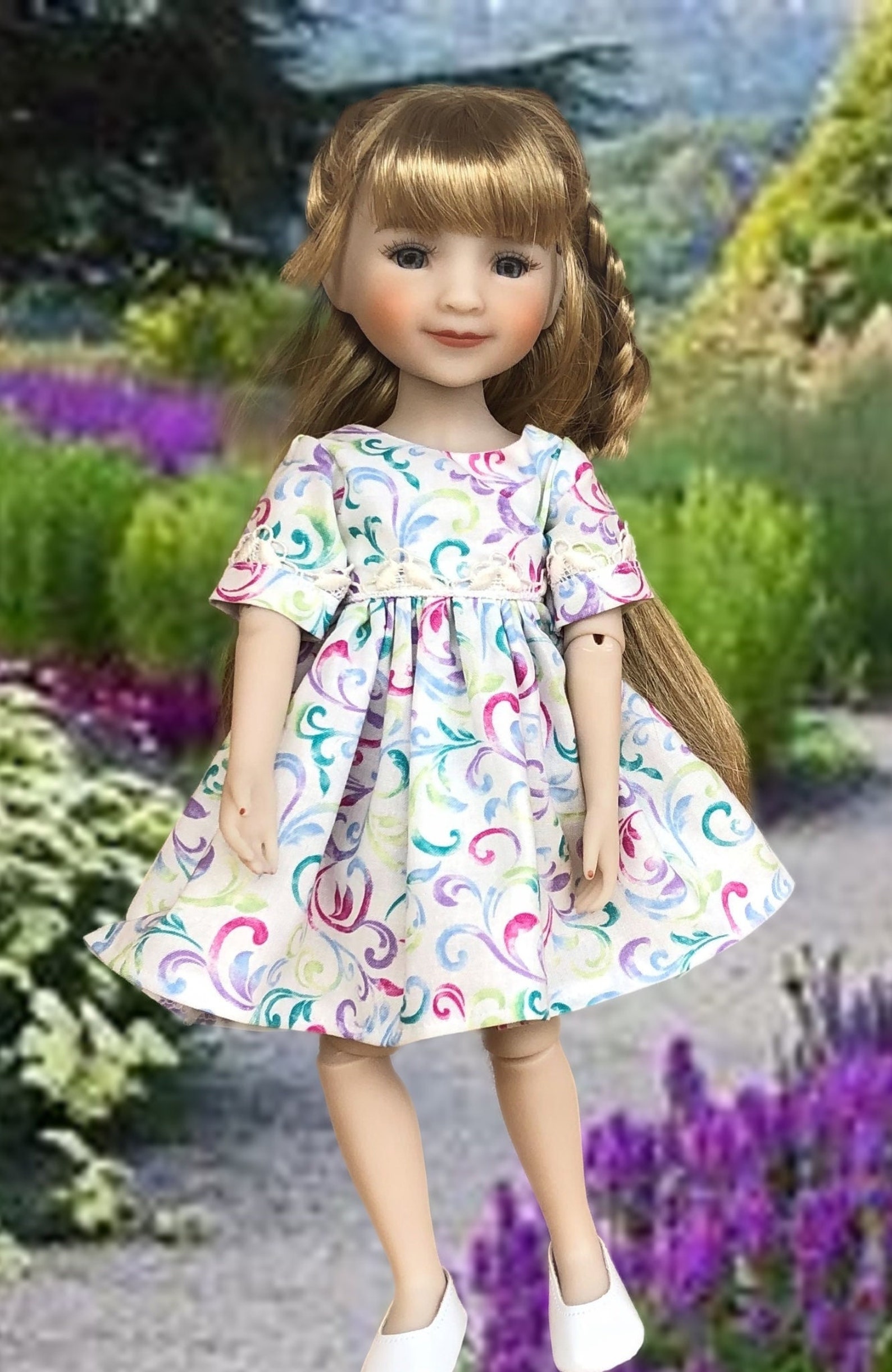 Ruby Red Fashion Friends White Swirl Print Low Back Dress - Etsy