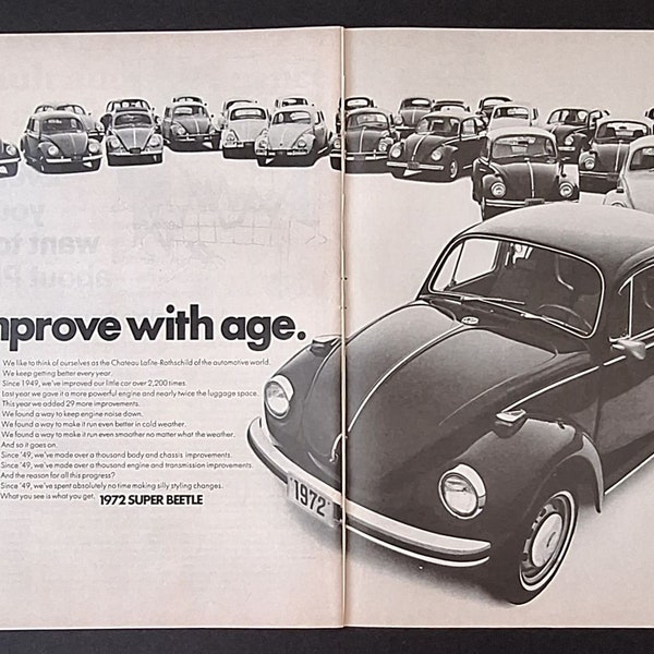 Volkswagen Beetle Ad - Etsy