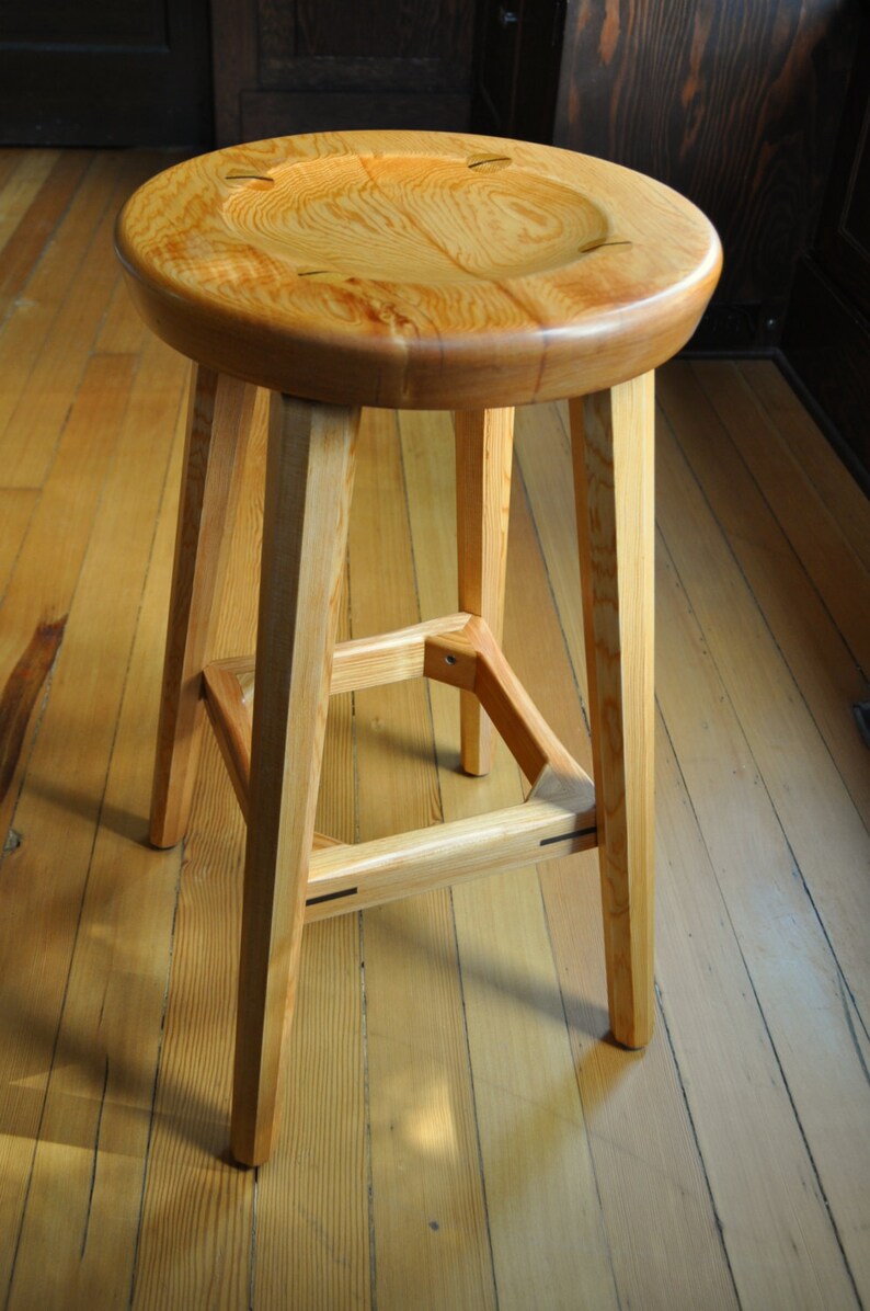 Hearth Stool - Counter Height W/fixed Seat. MADE TO ORDER. - Etsy