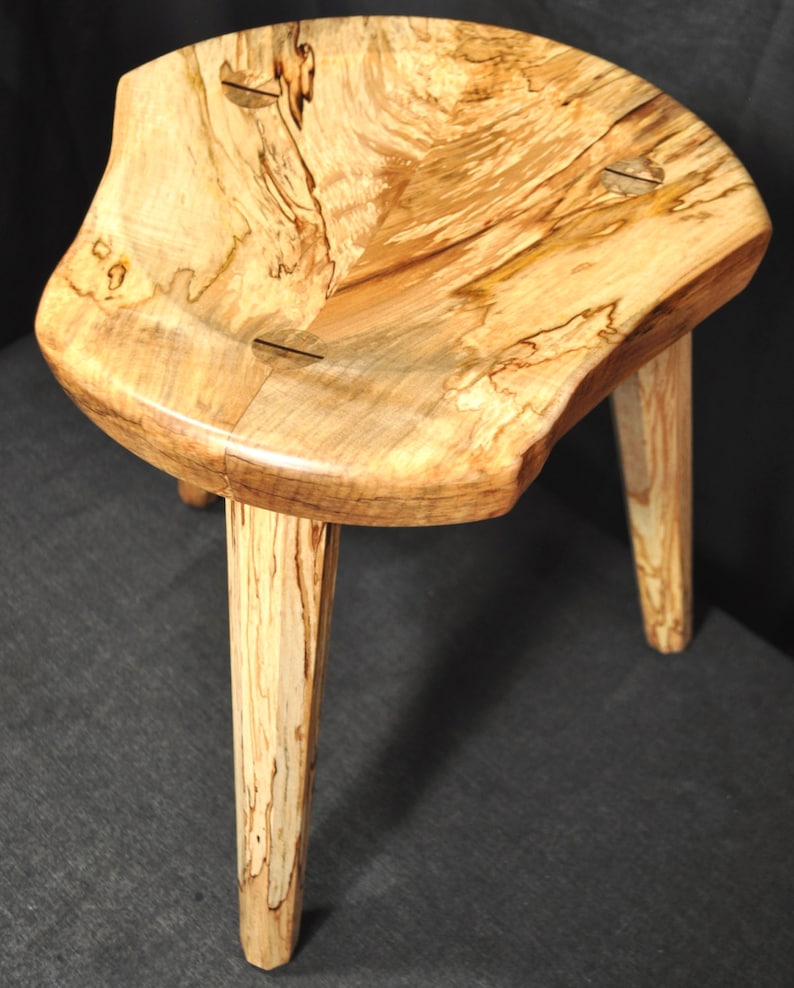 Spalted Maple Hearth Stool - Etsy