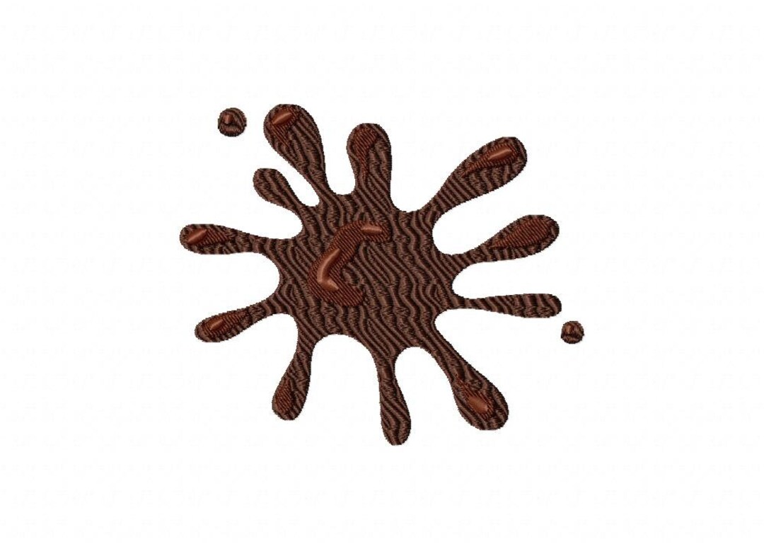 Chocolate Splat Embroidery Design, Brother PES, DST & All Popular ...