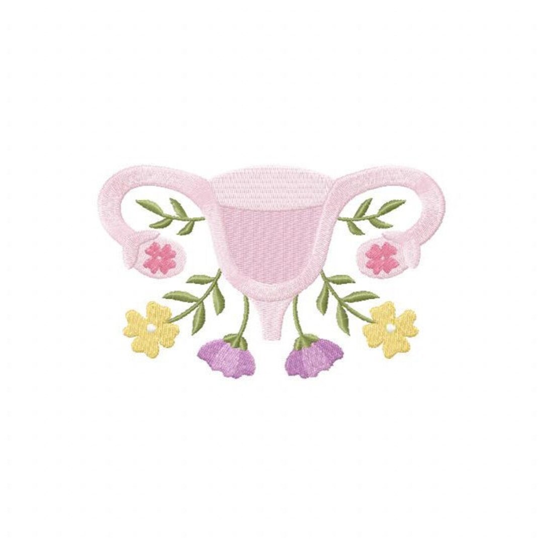 Beauty of Uterus Embroidery Design, Brother PES DST & All Popular ...