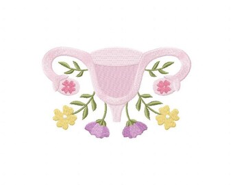 Uterus Embroidery - Etsy