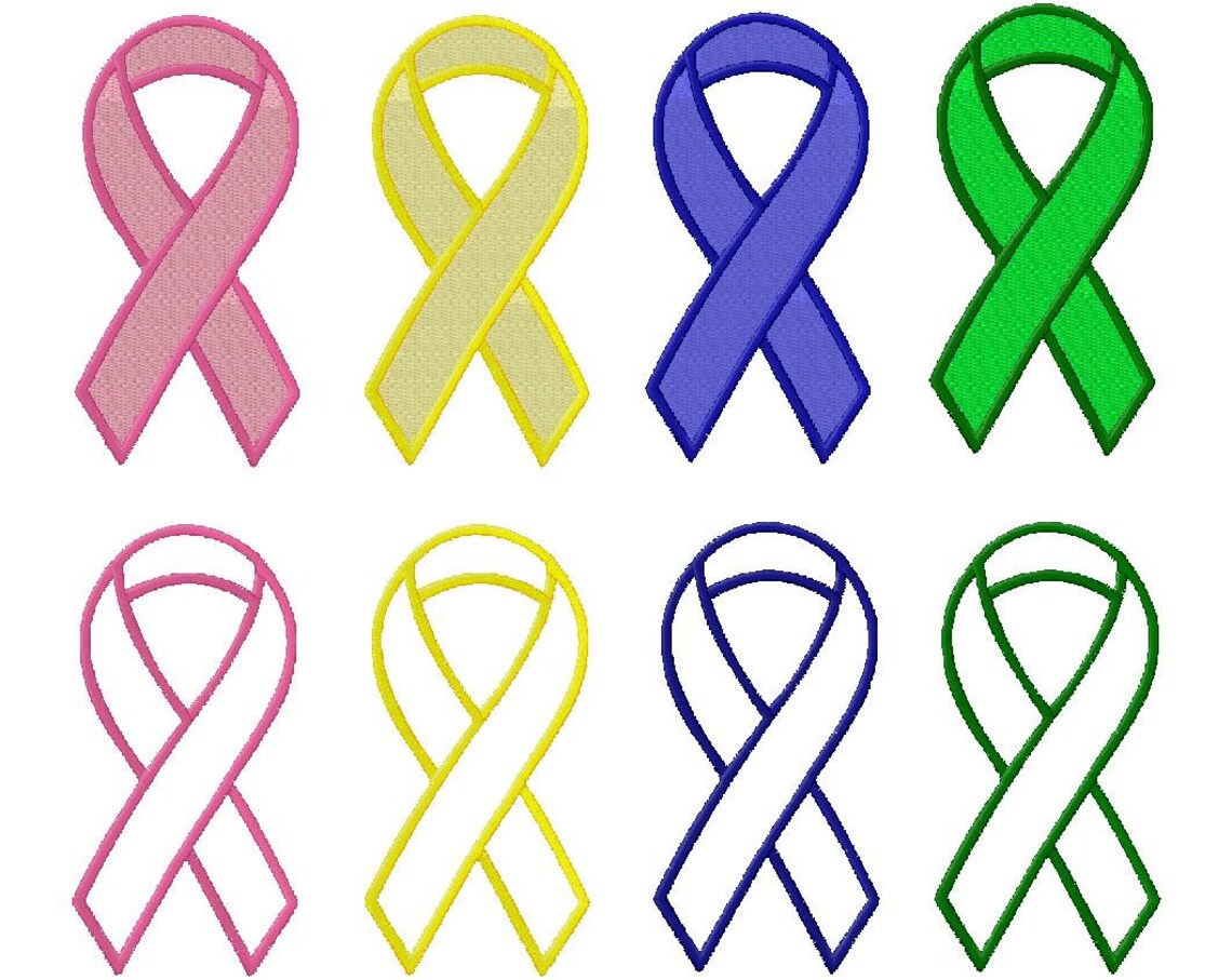 INSTANT DOWNLOAD Pink Awareness Ribbon Mega Pack Machine Embroidery ...