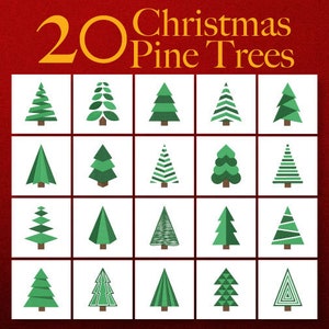 Christmas Pine Trees Embroidery Designs, 20 Included, Machine ...