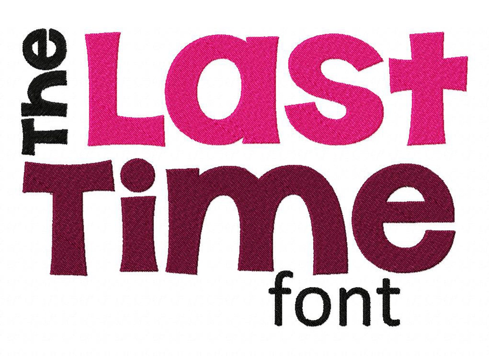 INSTANT DOWNLOAD the Last Time Machine Embroidery Font Set - Etsy