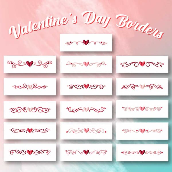 Valentines Day Borders - Etsy