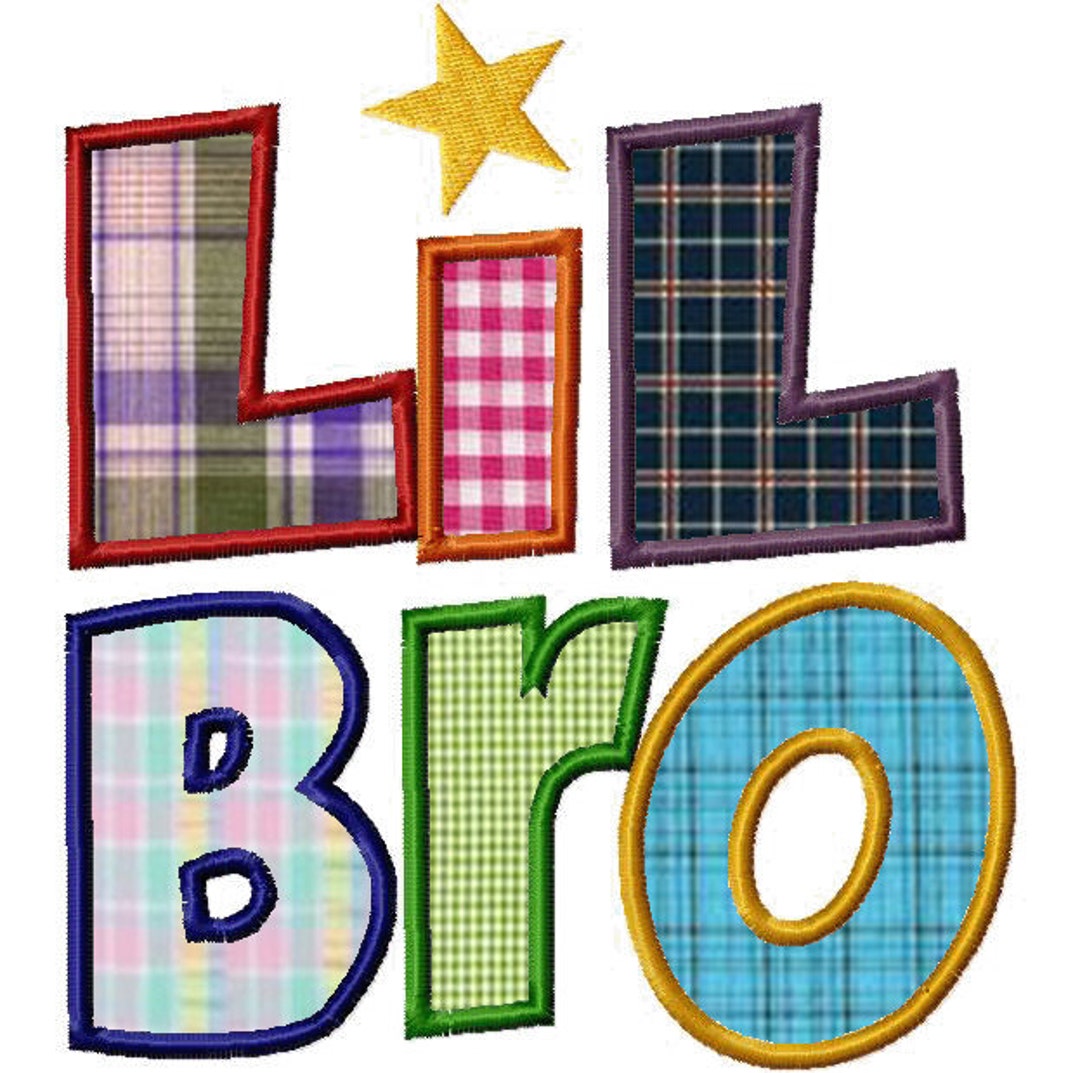 INSTANT DOWNLOAD Lil Bro and Big Bro Multi Pack Machine Applique ...