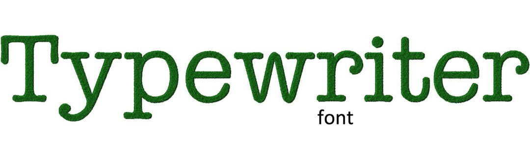 INSTANT DOWNLOAD Typewriter Machine Embroidery Font Set Includes 3 ...