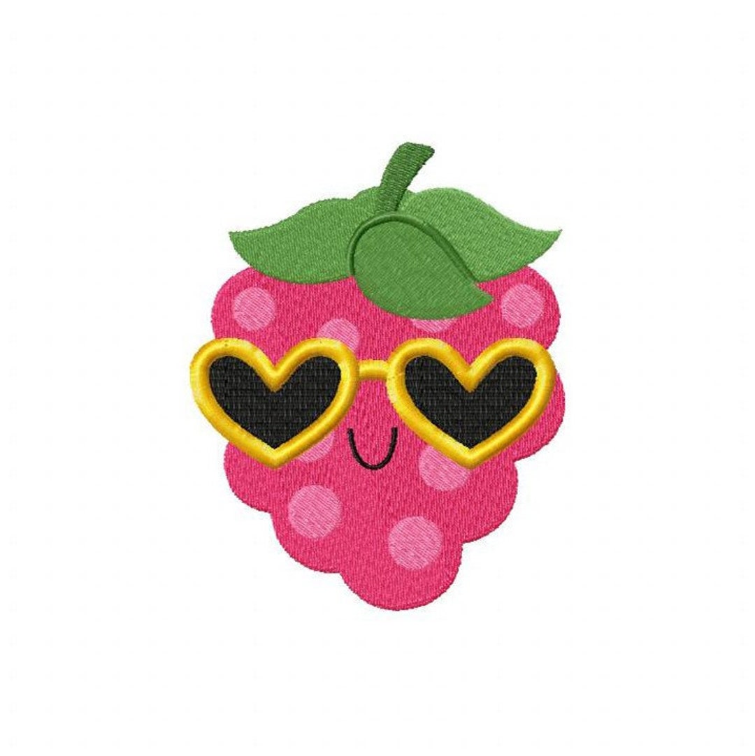 Cool Raspberry Embroidery Design, Brother PES, DST & All Popular ...