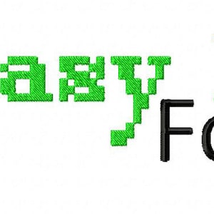 INSTANT DOWNLOAD Fantasy Pixel Machine Embroidery Font Set Includes 3 ...