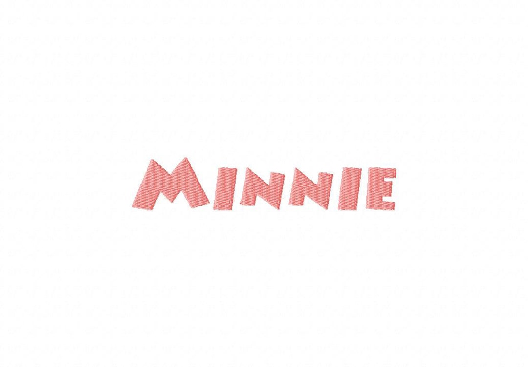 INSTANT DOWNLOAD Minnie Mouse Font Machine Embroidery Font Set Includes ...