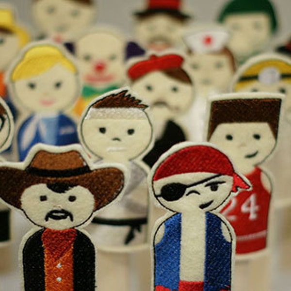 Finger Puppets Machine Embroidery - Etsy