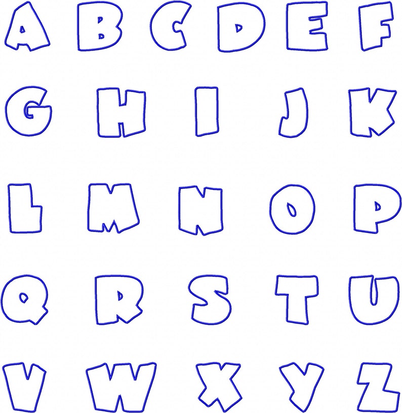 INSTANT DOWNLOAD Junebug Machine Embroidery Applique Font Set Includes ...