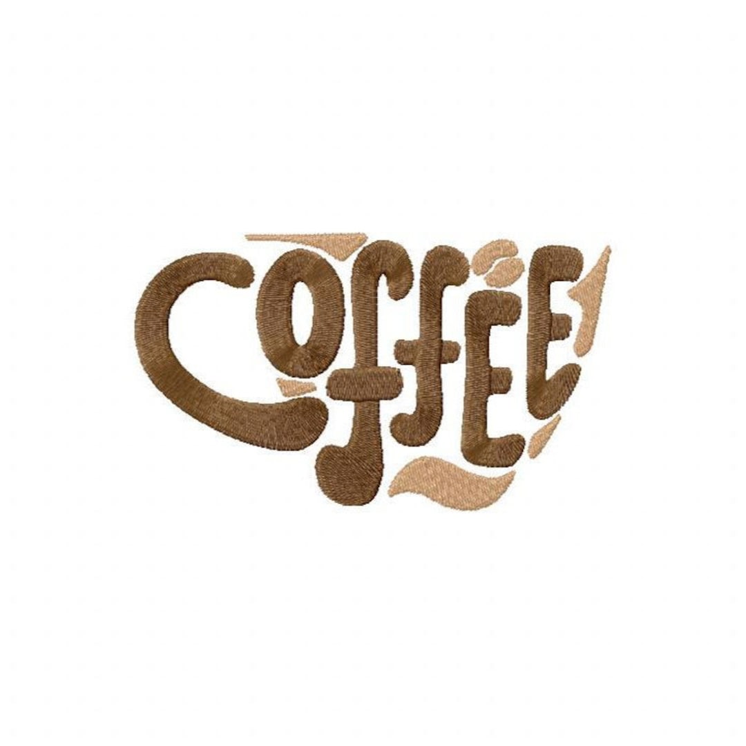 A Cup of Coffee Embroidery Design, Brother PES DST & All Popular ...