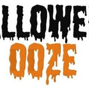 Machine Embroidery Designs INSTANT DOWNLOAD Halloween Ooze Dripping ...