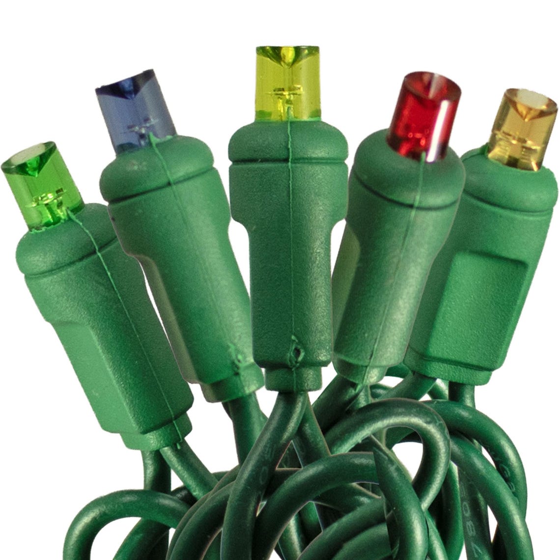 Multi-color LED Christmas Lights Twinkle Sets UL Listed 50 Bulb 25FT ...