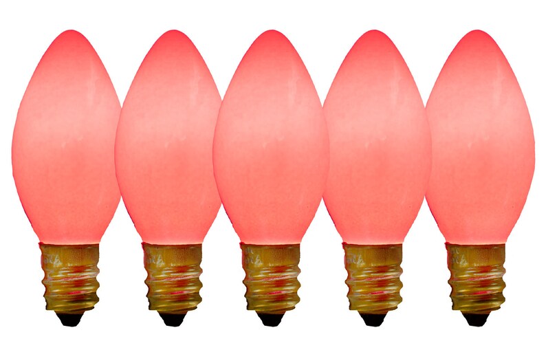 4th of July Outdoor Patio Lights Red White & Blue C7 Solid | Etsy