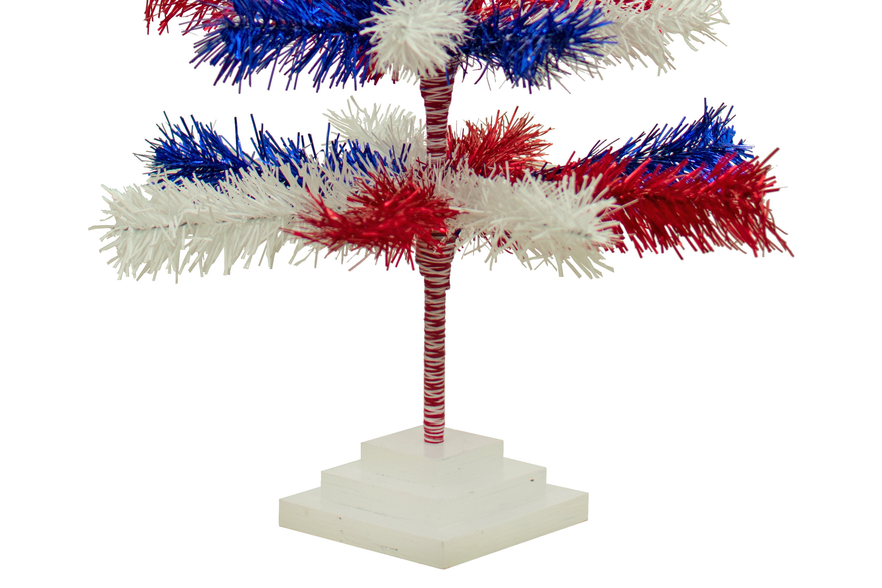 4th of July Tinsel Trees 4FT Classic Tinsel Feather Tree Red | Etsy