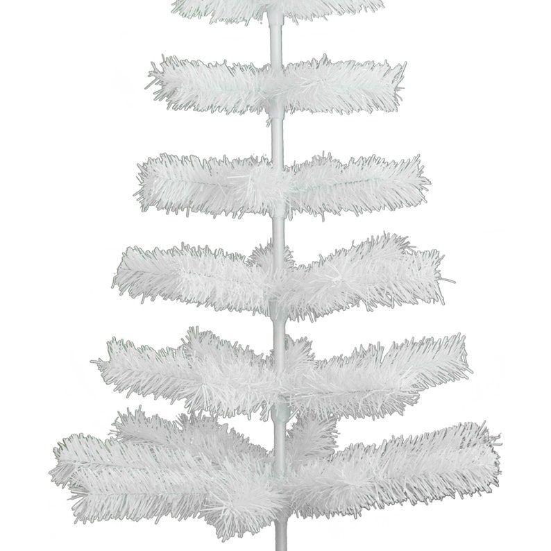 4FT White Tinsel Christmas Tree Hand-made Indoor Outdoor - Etsy