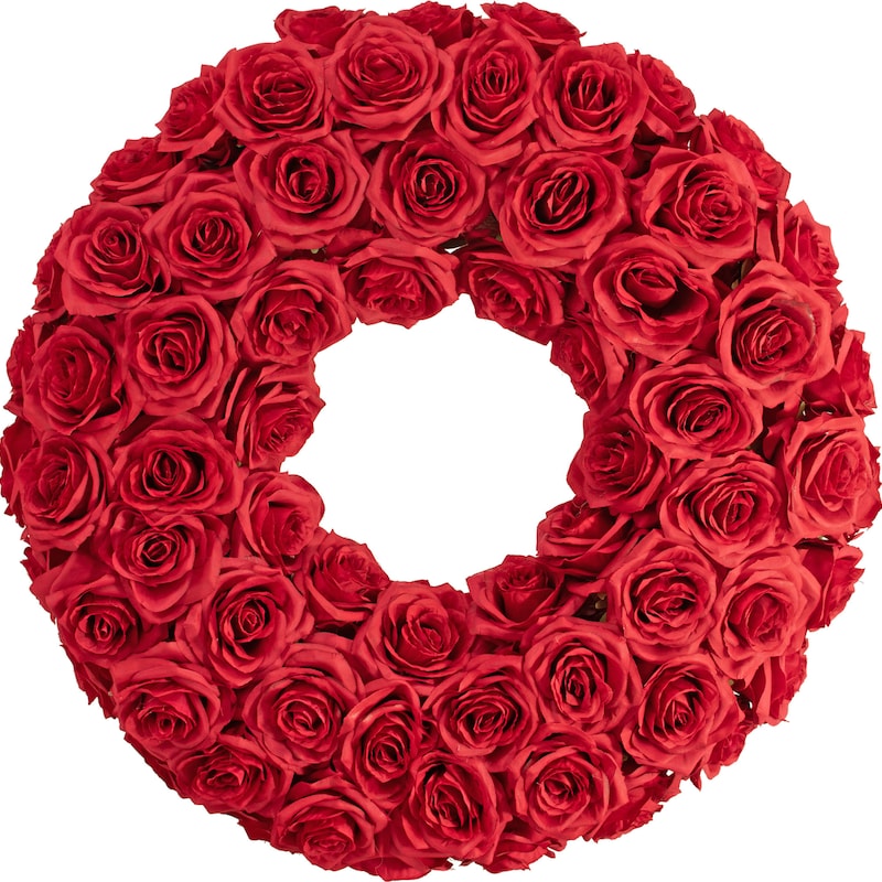 Rose Wreath - Etsy