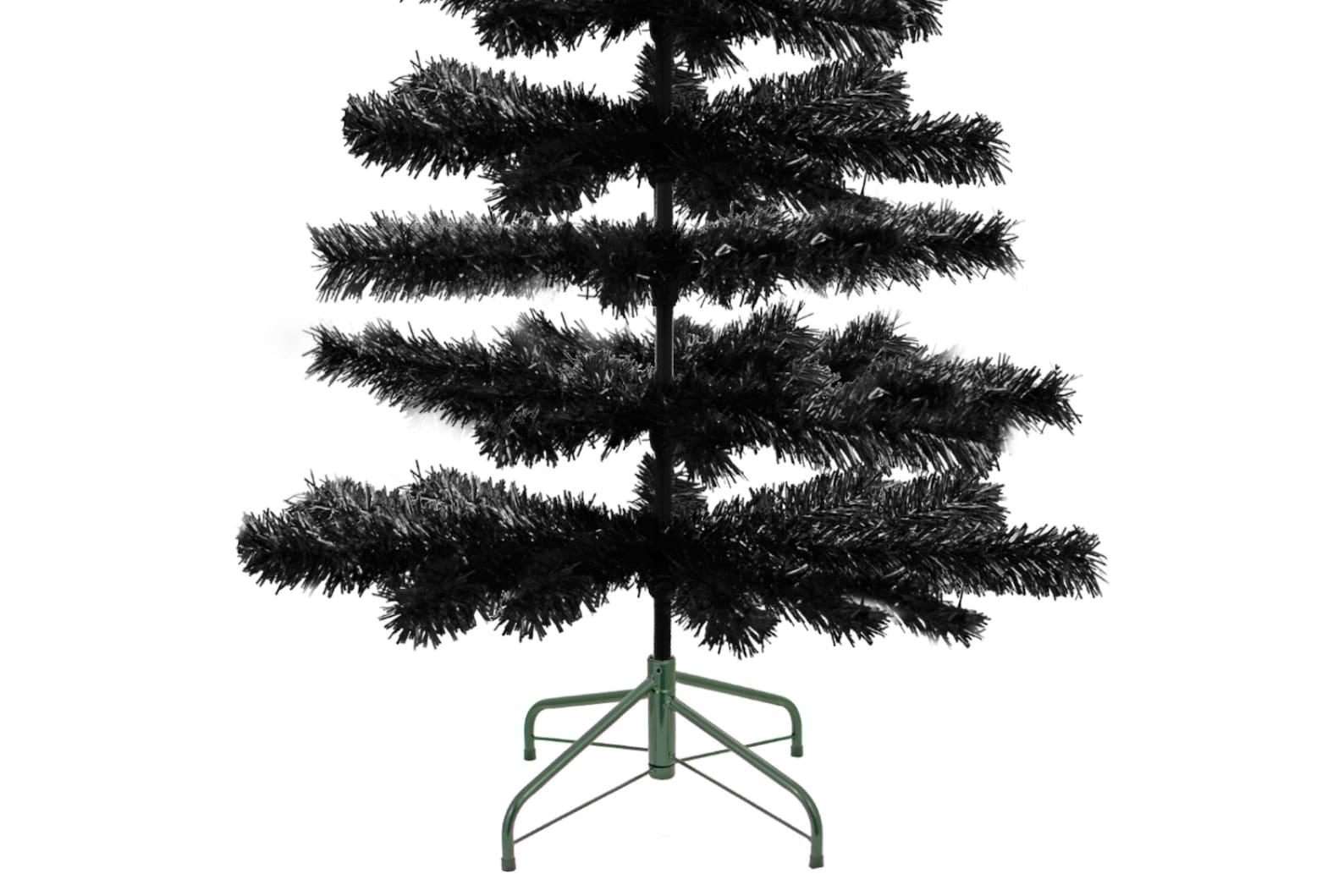 Black Christmas Tree Tabletop Decorative Tinsel Tree White - Etsy