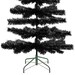 Black Tinsel Christmas Tree: Retro Tabletop Holiday Decor - Etsy
