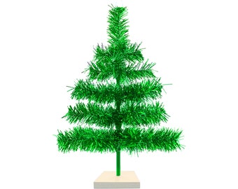 Green Tinsel Tree - Etsy