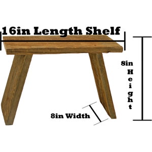 Rustic Redwood Build-ups Small End Table 16in Length X 8in Height X 8in ...