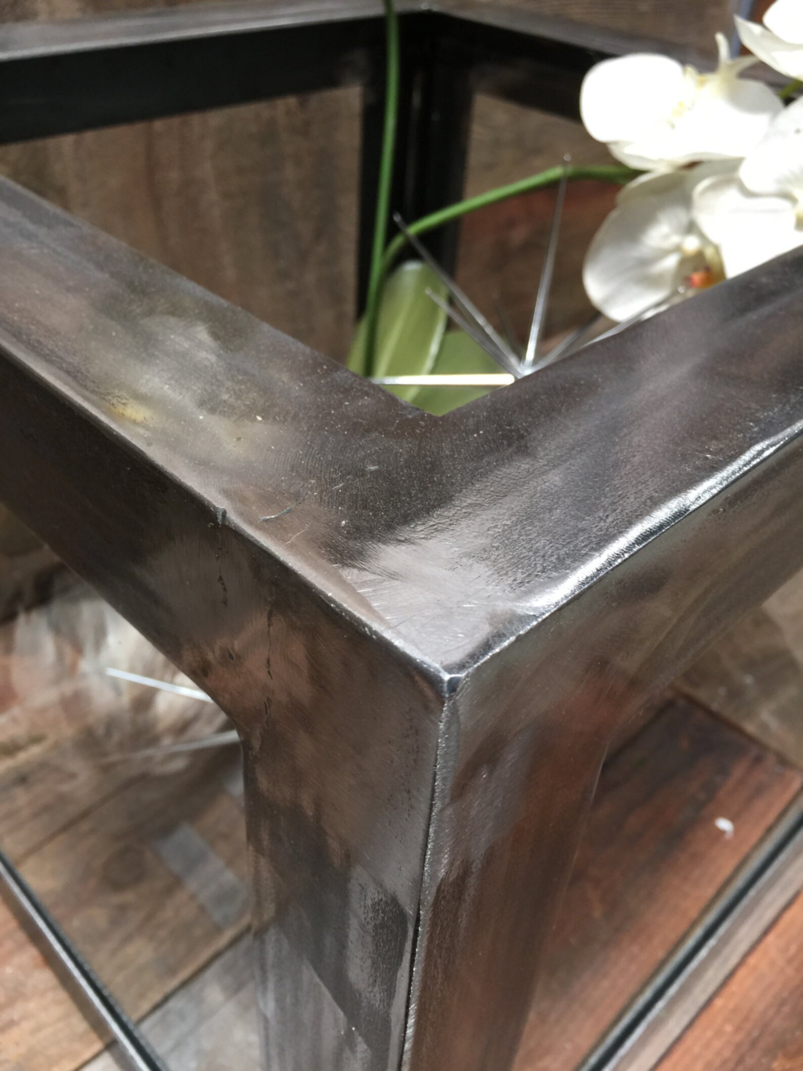 Steel Glass Terrarium Box Glass Showcase With Steel Frame 16in X 16in X ...