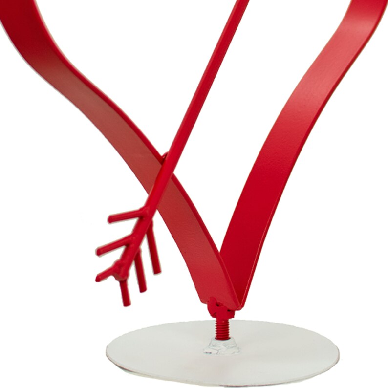Valentine's Day Heart Centerpiece: Red Metal Cupid's Arrow Decor - Etsy