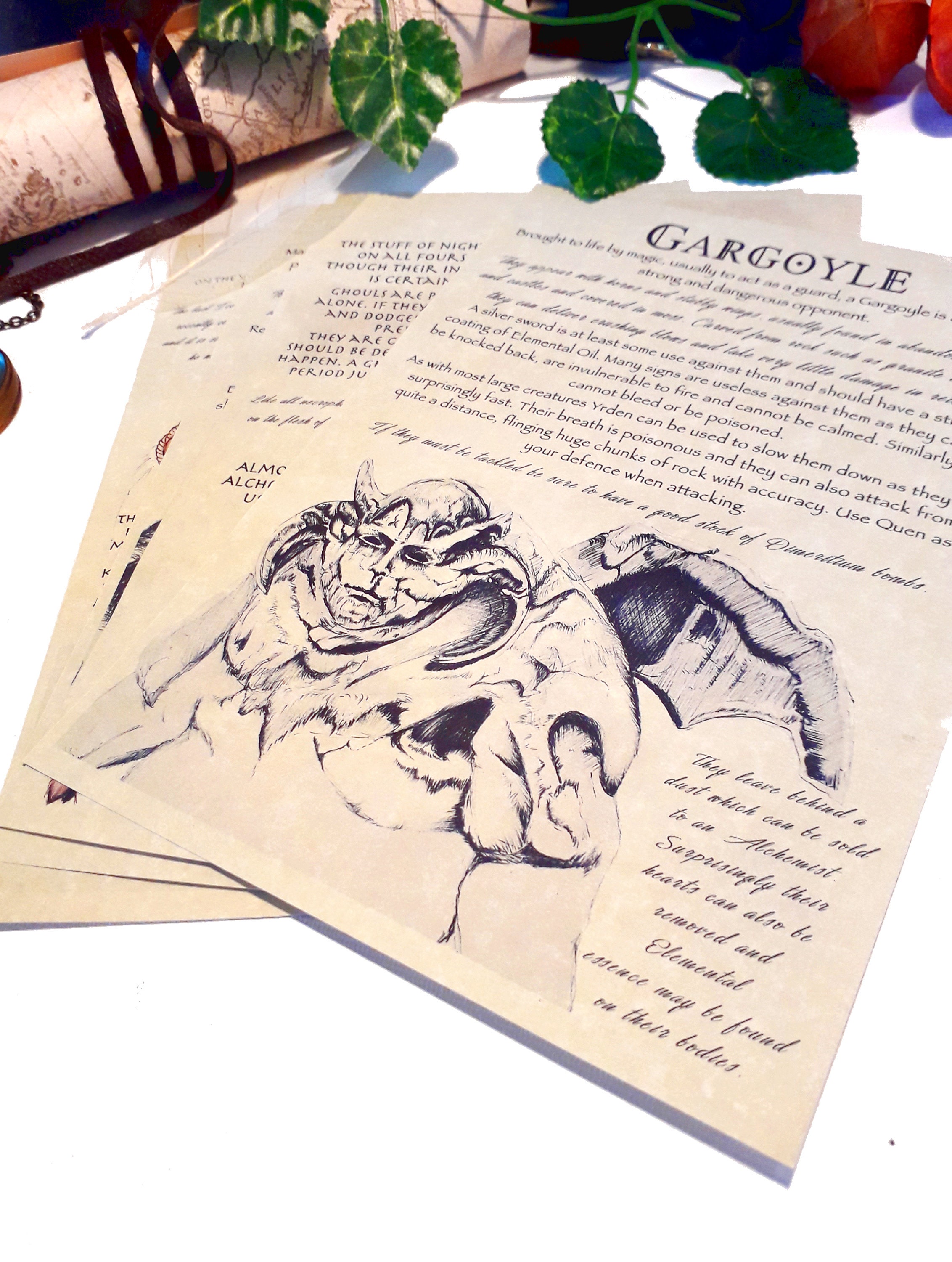 Bestiary Part 8 Witch Hunter White Wolf Journal Pages. | Etsy UK