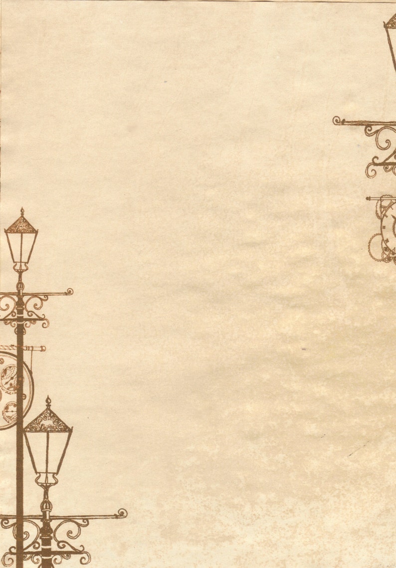 Steampunk Writing Paper Set the Second Victorian Era - Etsy