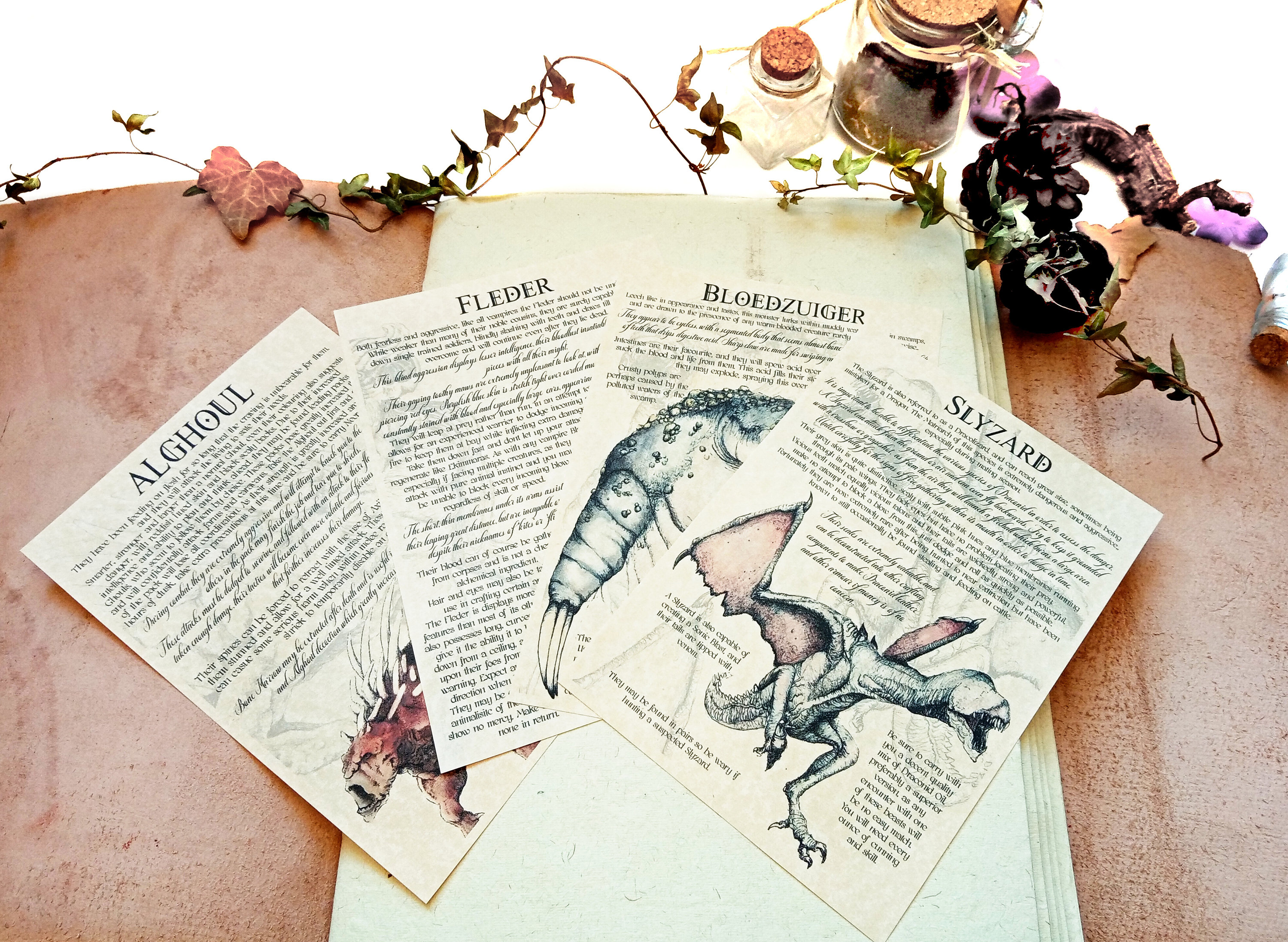 Bestiary THIRD Complete Set: Higher Vampire Elemental | Etsy UK