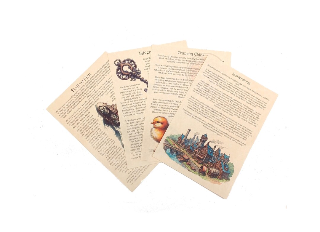 Fable Art Prints: Illustrated Journal Pages, Chests, Hollow Men, and ...