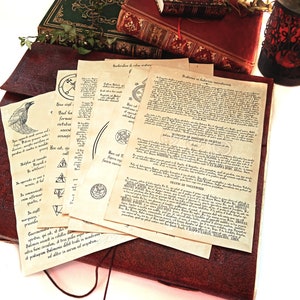 Demon Journal Pages - Demonology Supernatural Ritual - Latin Spells of ...