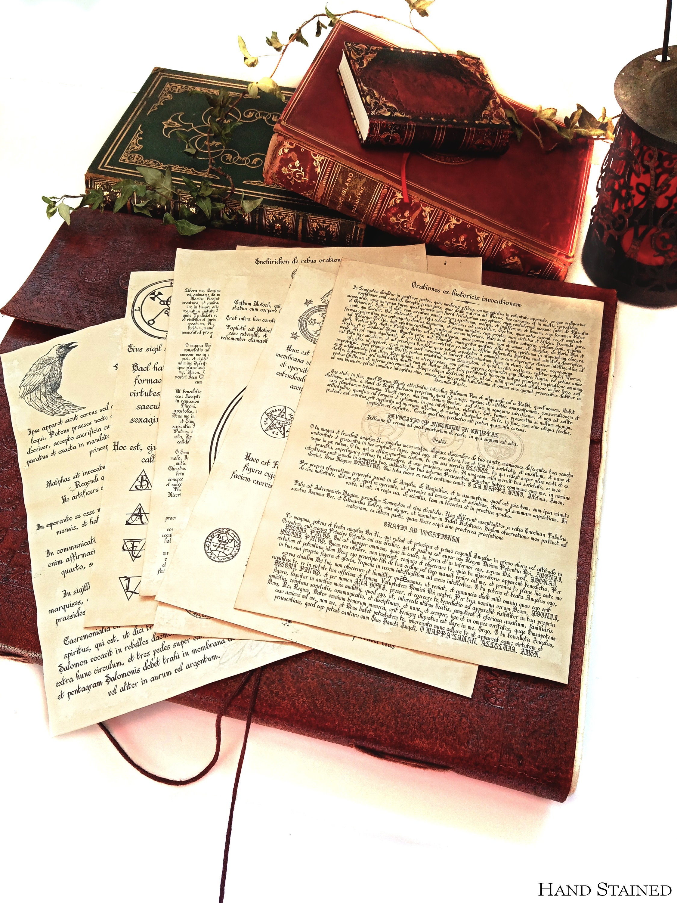 Demon Journal Pages - Demonology Supernatural Ritual - Latin Spells of ...