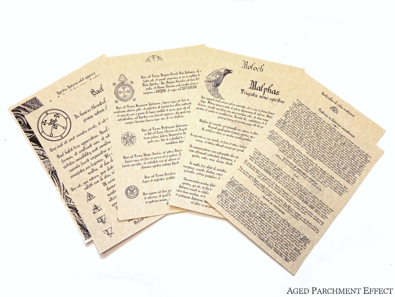 Demon Journal Pages Demonology Supernatural Ritual Latin - Etsy