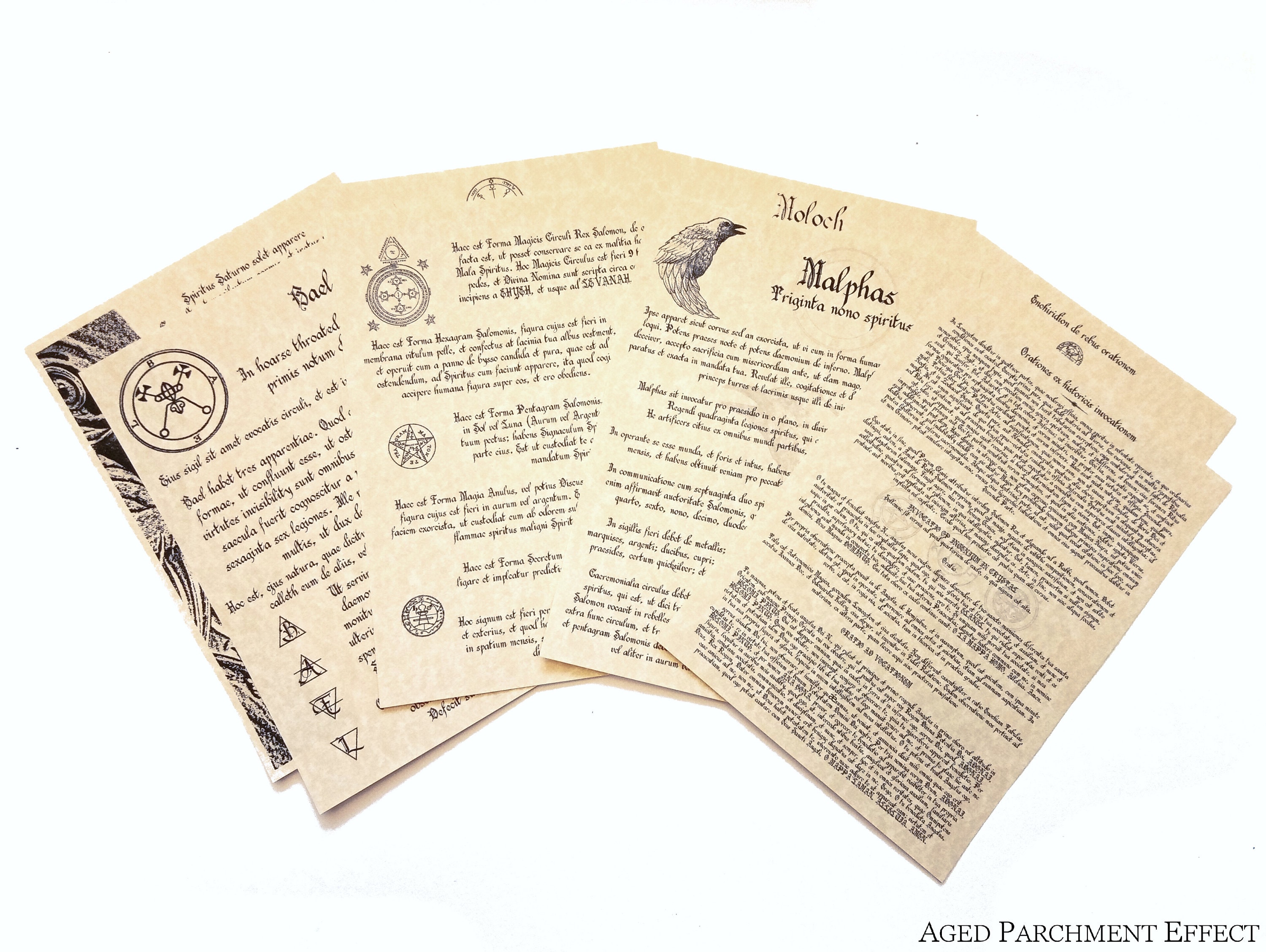 Demon Journal Pages Demonology Supernatural Ritual Latin | Etsy