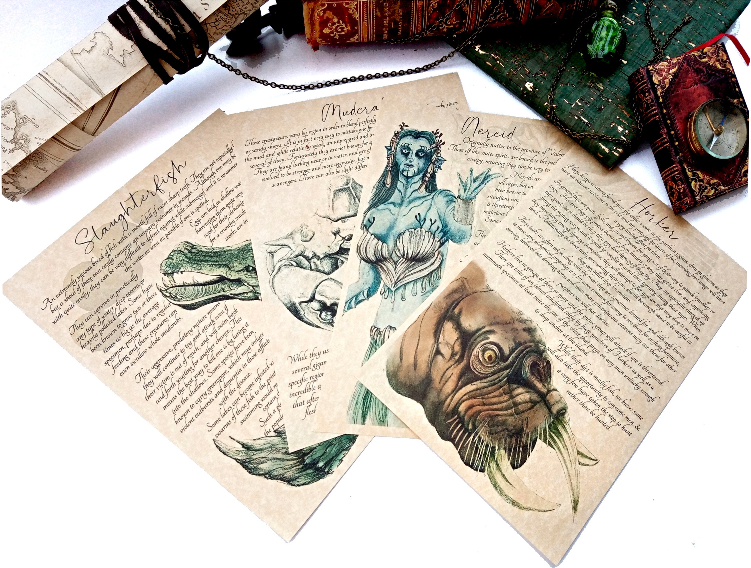 Bestiary of Tamriel Complete SIX SETS - Undead, Waterways, Goblins ...