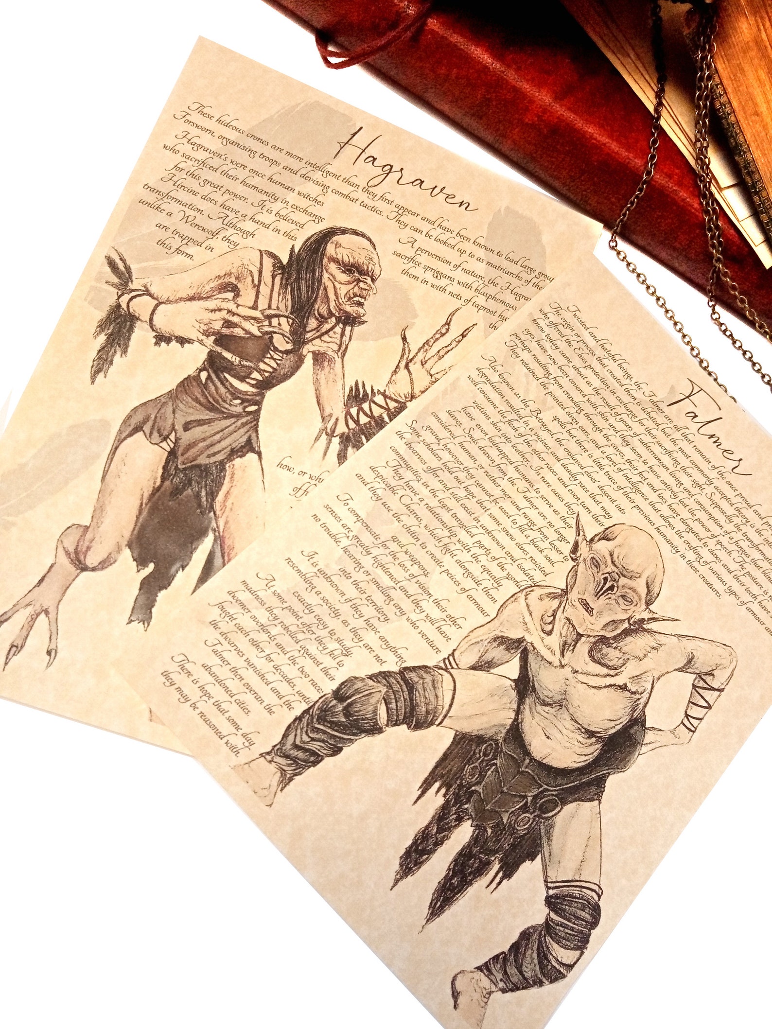 Twisted Creatures of Tamriel Bestiary Scrolls Undead Journal - Etsy